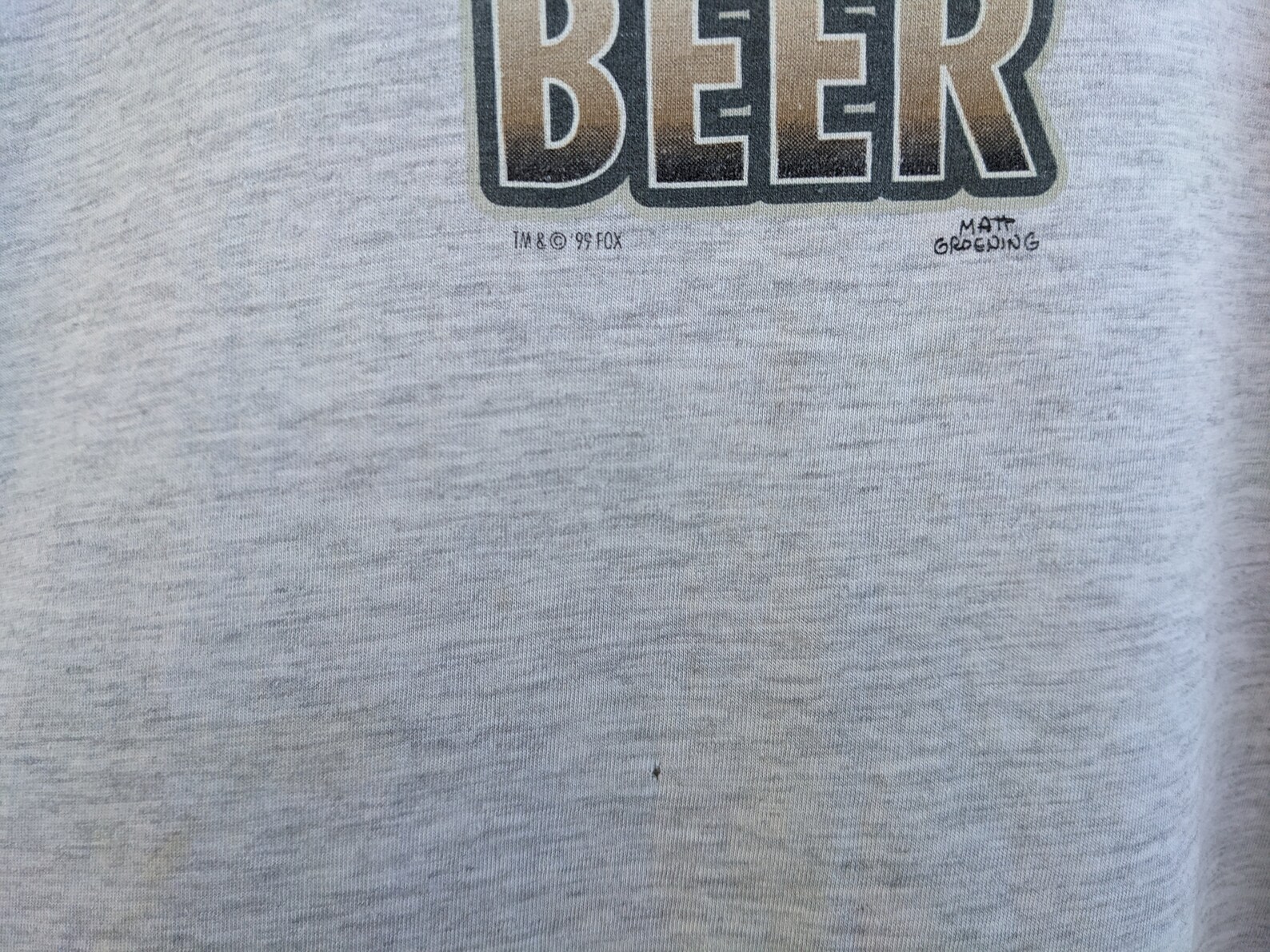 Vintage 1999 the Simpsons T-shirt Sweet Sweet Beer Homer Simpson Matt ...