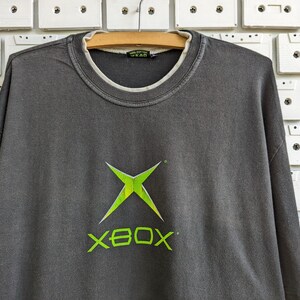 Vintage Early 2000s Xbox Logo Long Sleeve T-shirt Video Game Console ...