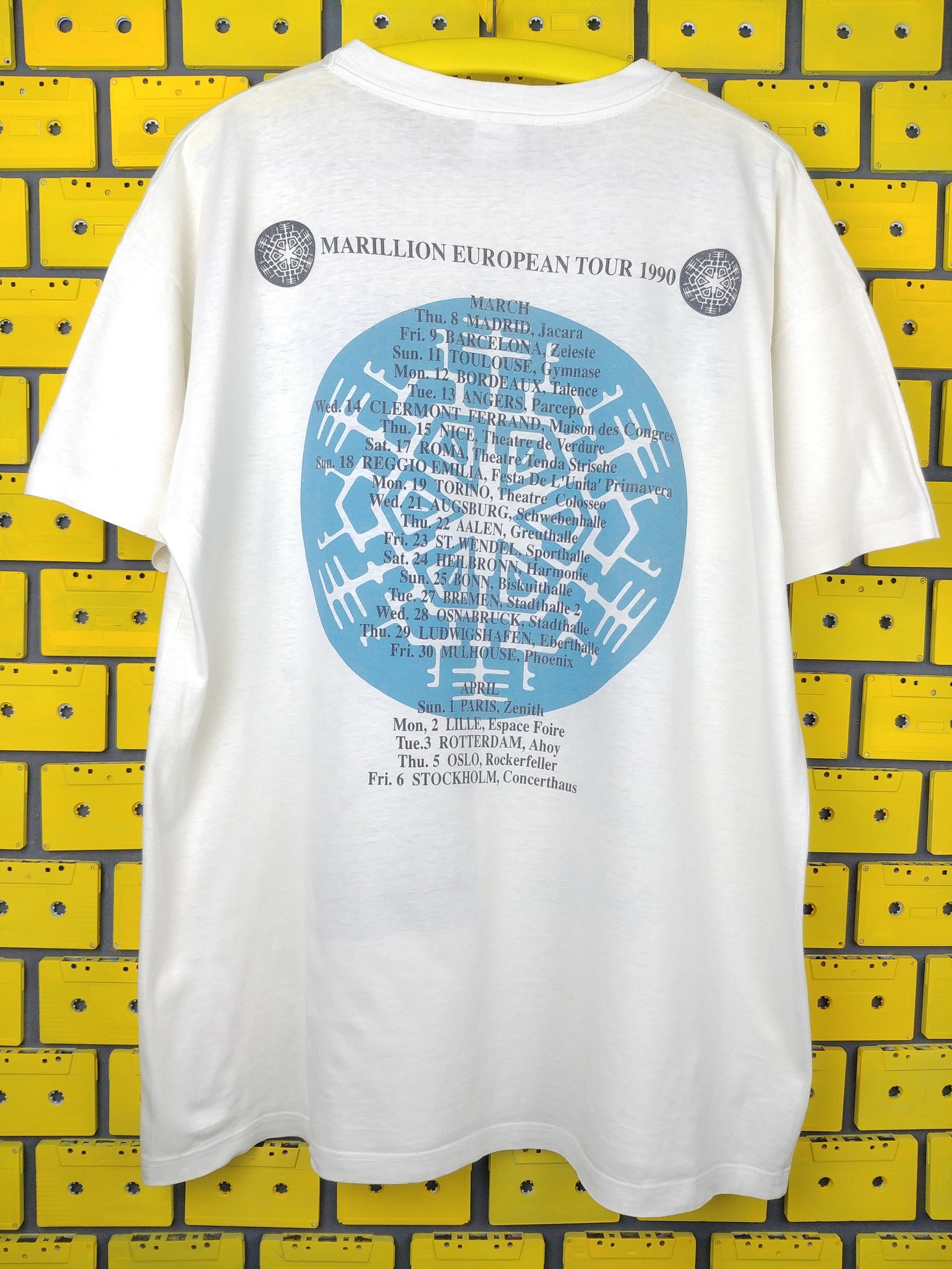 Vintage 1990 Marillion T-shirt Seasons End Tour British Neo Progressive ...