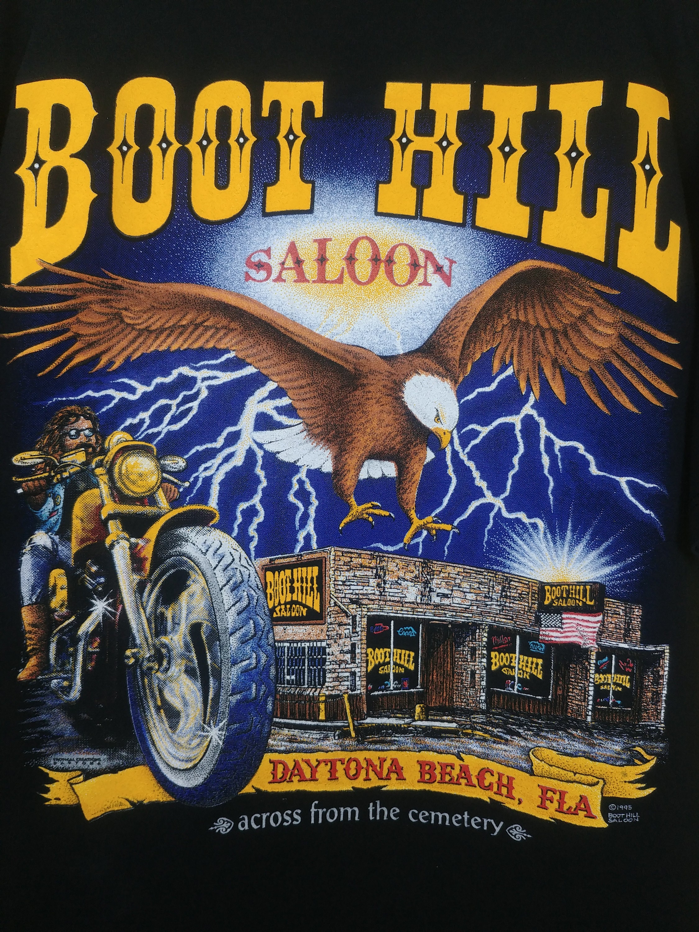 Vintage 1995 Boot Hill Saloon T-Shirt Daytona Bike Week - Etsy.de