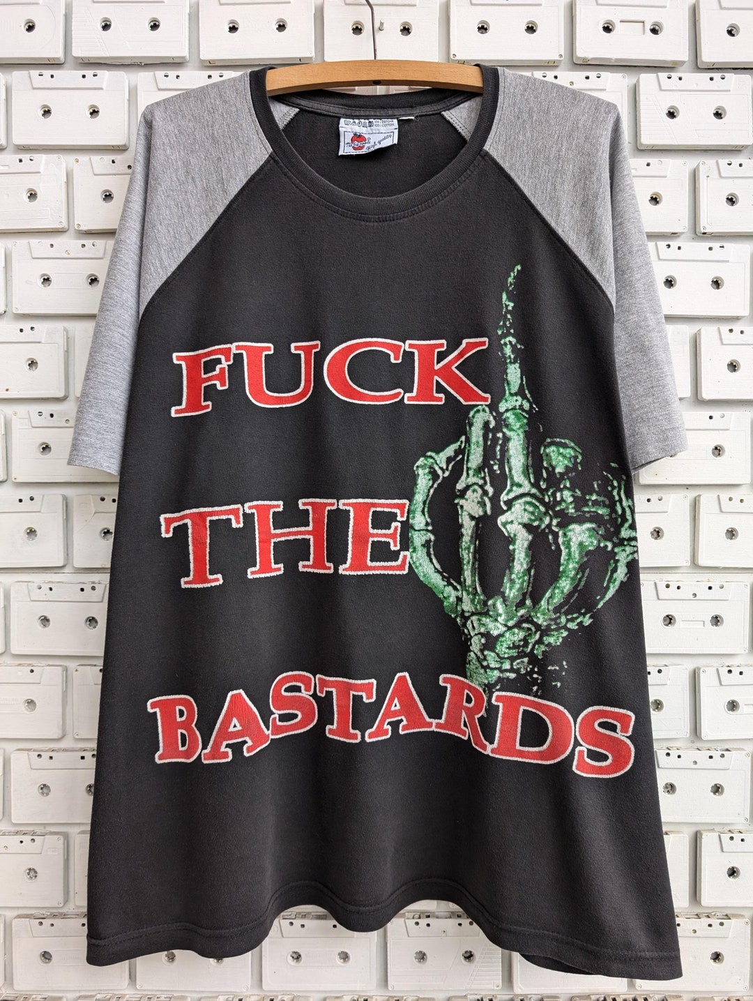 Vintage 90s 00s the Exploited T-shirt F*ck the Bastard Hardcore Street Punk Rock Band Bootleg ...