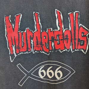Vintage Early 00s Murderdolls T-shirt Thou Shall Not Care Joey Jordison ...