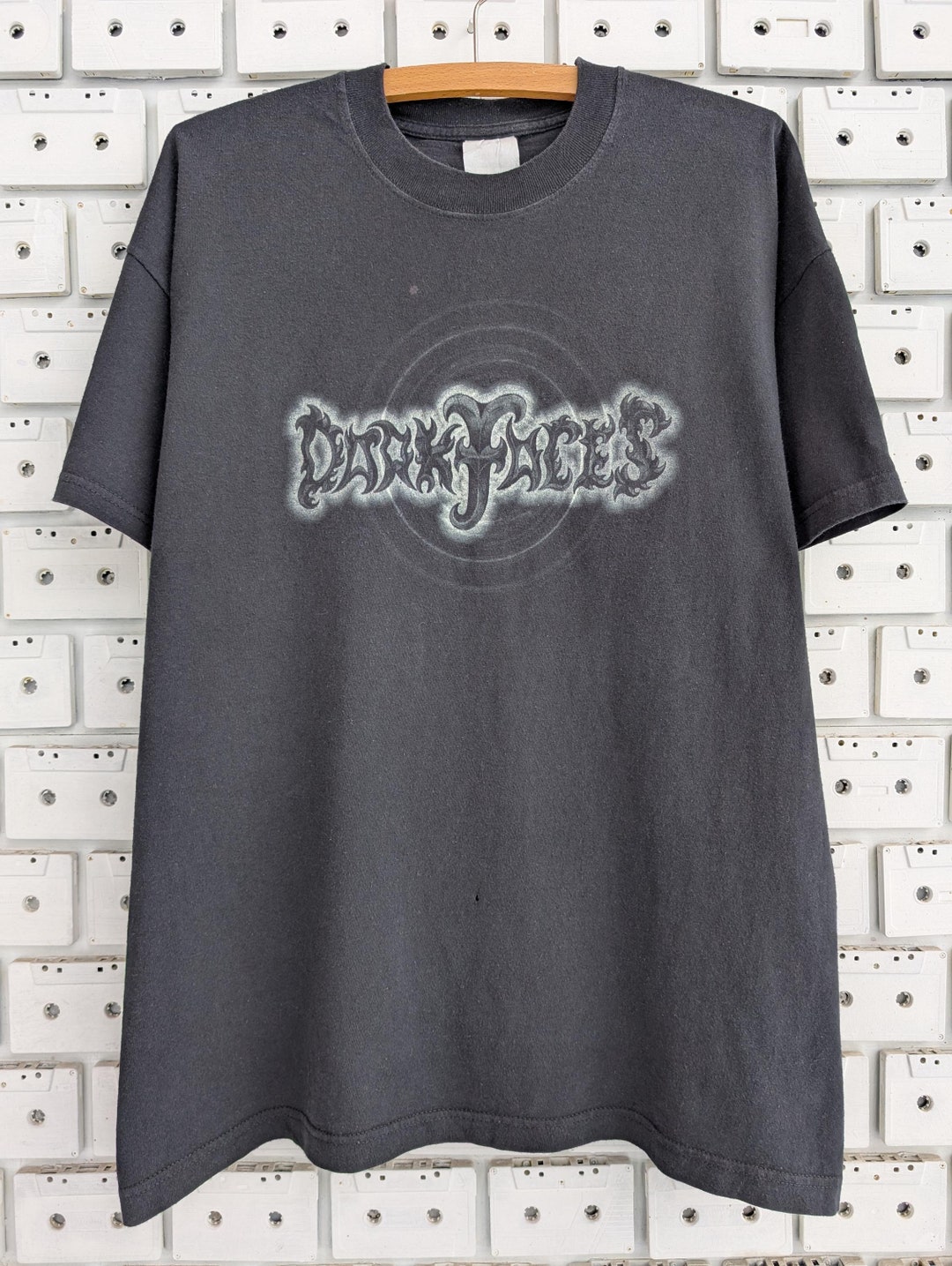 Vintage 00s Dark Faces T-shirt German Melodic Black Gothic Metal Band ...