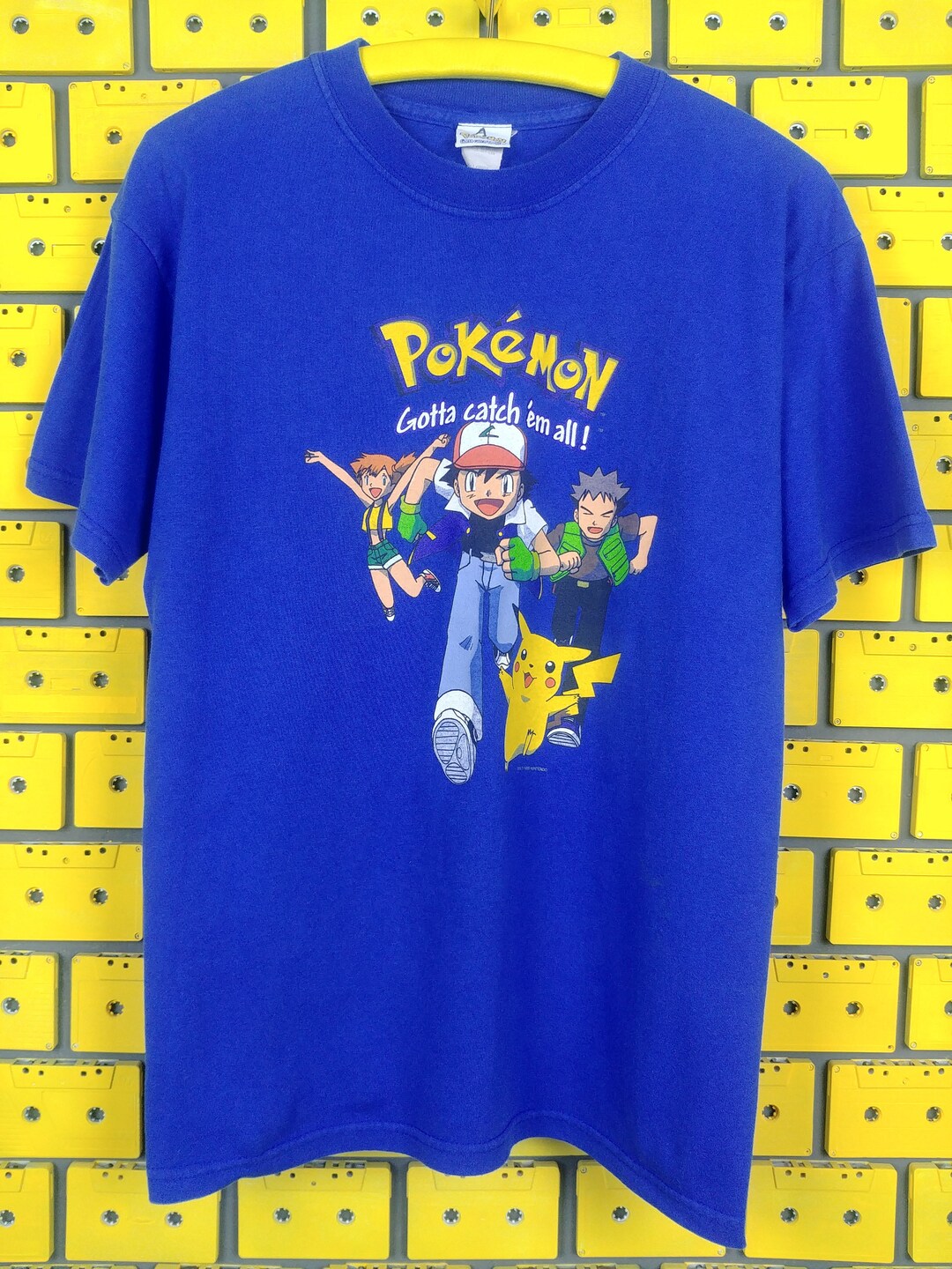 Vintage 1999 Pokemon Nintendo T-shirt Size Youth XL/M Satoshi Tajiri ...