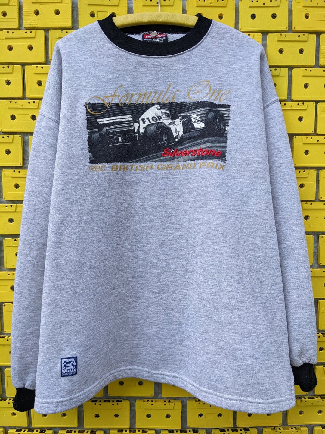 Vintage 90s F1 British Grand Prix Sweatshirt Silverstone Formula One ...