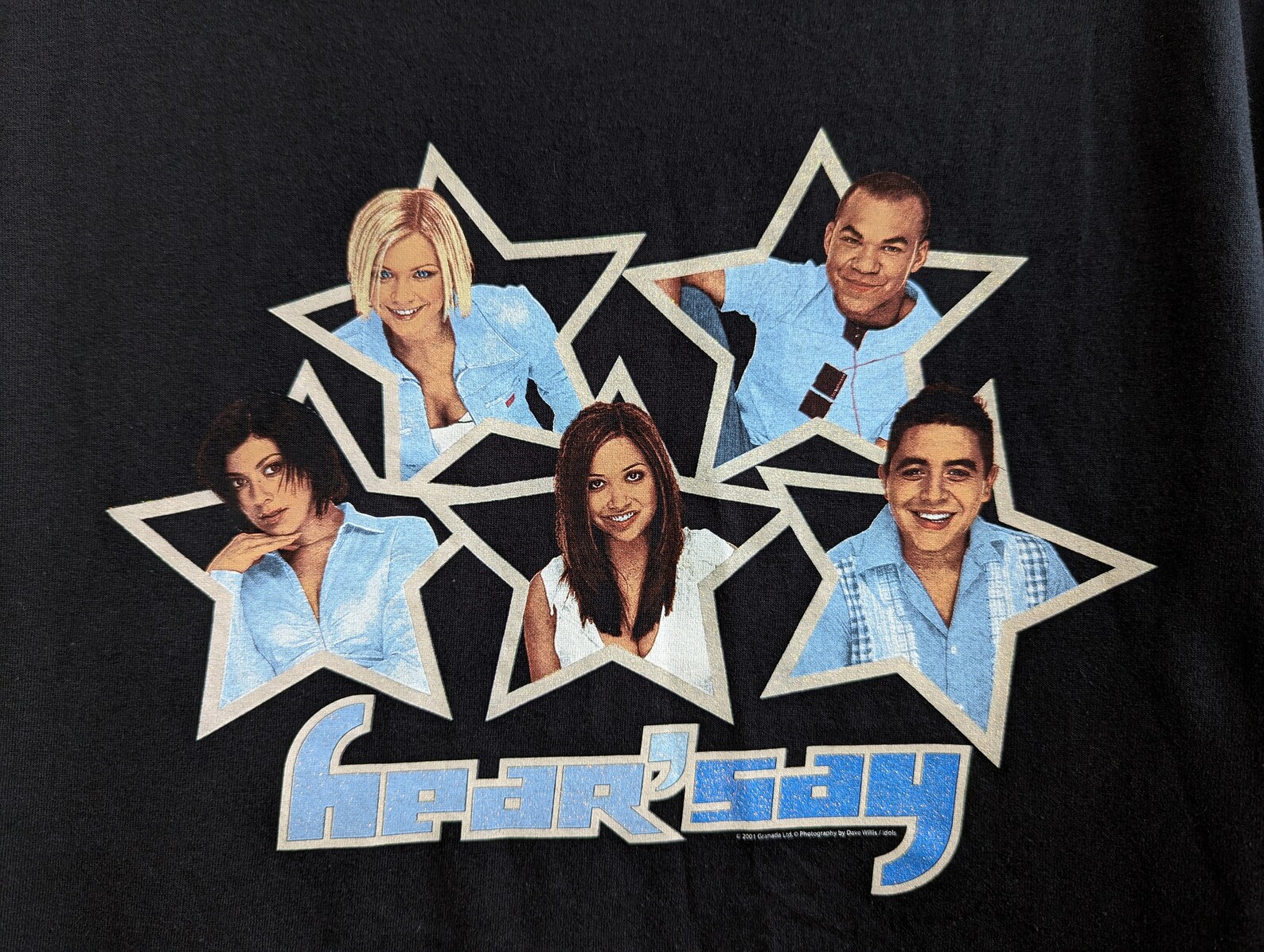 Vintage 2001 Hear'say Tour T-shirt Popstars Album British Pop Group ...