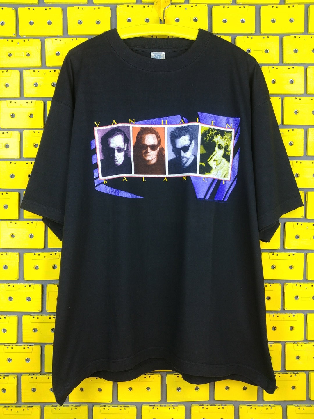 Vintage 1995 Van Halen T-shirt Balance Tour Hard Rock Heavy Metal Band ...