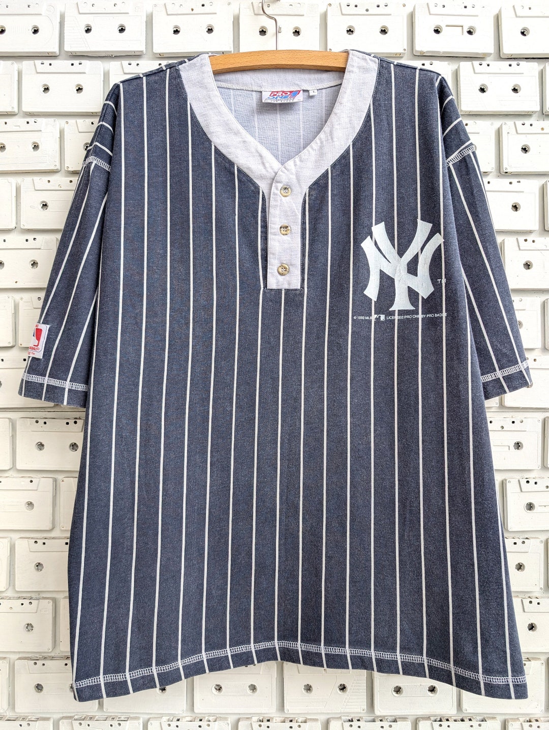 Vintage 1993 New York Yankees Pinstripe Jersey MLB Baseball Team Pro ...