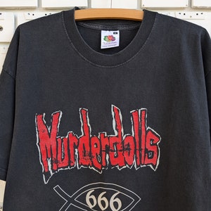 Vintage Early 00s Murderdolls T-shirt Thou Shall Not Care Joey Jordison ...
