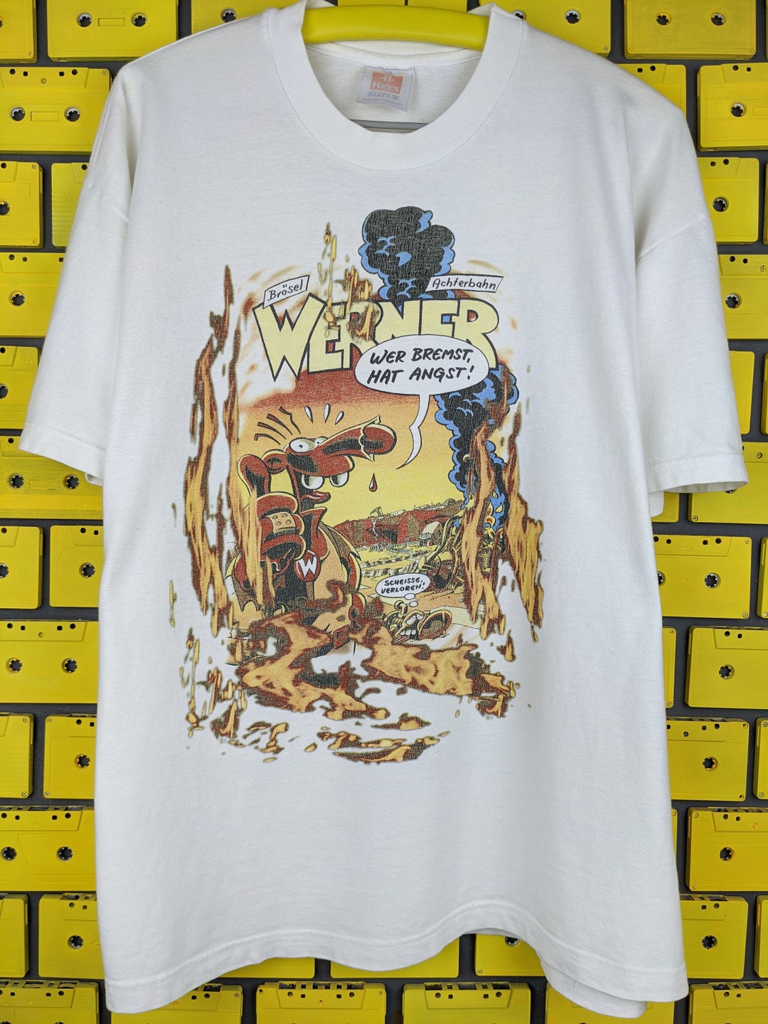 Vintage 90s Werner Beinhart T-shirt German Comic Book Series Cartoon ...