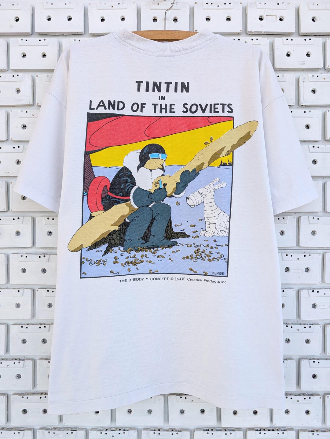 Vintage 90s Adventures of Tintin T-shirt Tin Tin in the Land of the ...