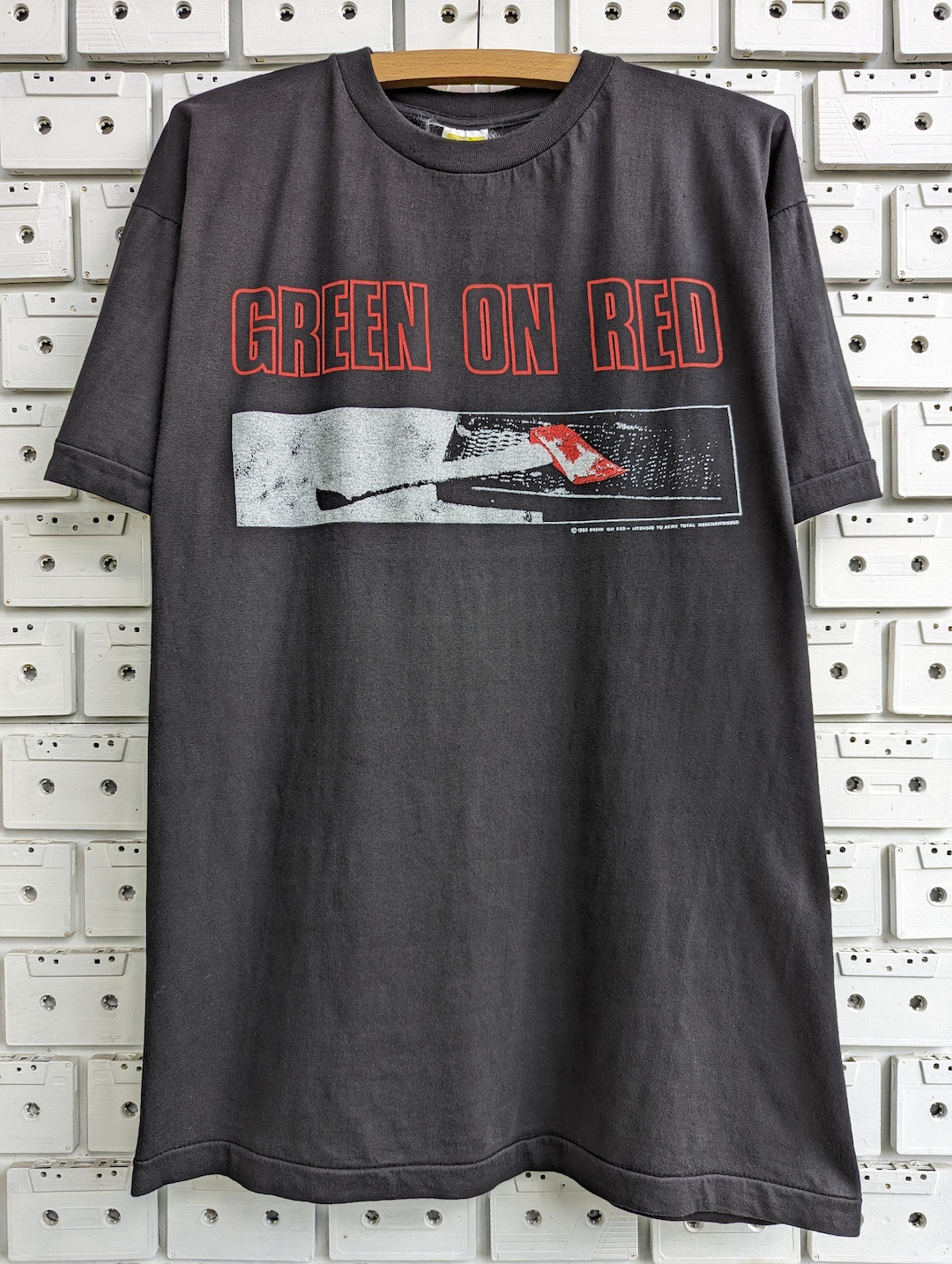 Vintage 1989 Green on Red T-shirt Here Come the Snakes Alternative ...