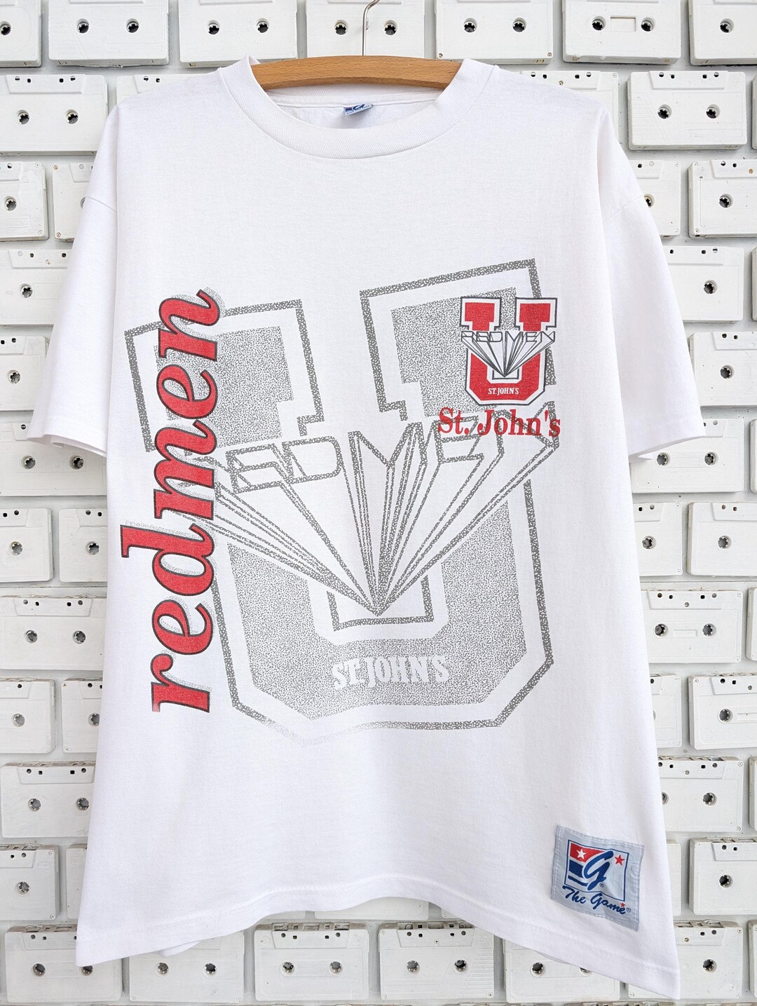 Vintage 80s 90s St John’s Redman T-shirt NCAA Basketball Team the Game ...