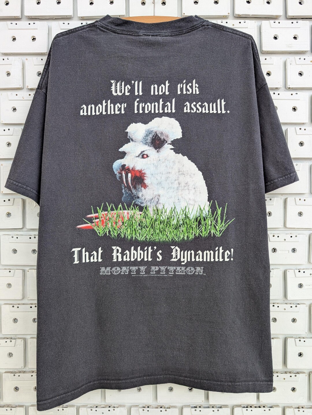 Vintage 2001 Monty Python T-shirt Killer Rabbit of Caerbannog British ...