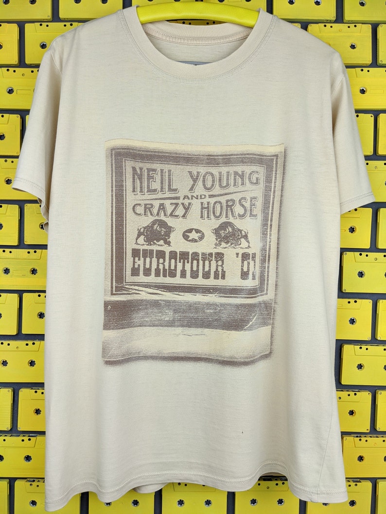 Vintage 2001 Neil Young Crazy Horse T shirt Eurotour 01 Folk Etsy