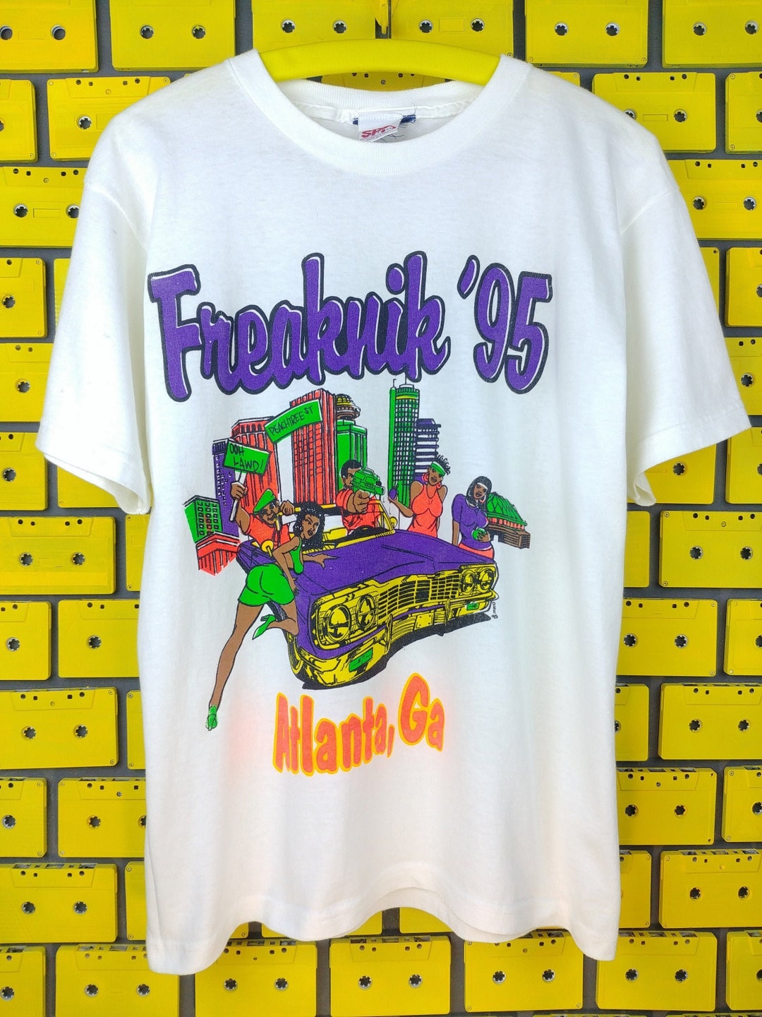 Vintage 1995 Freaknik Atlanta T-shirt Hip Hop Rap Spring Break Festival ...