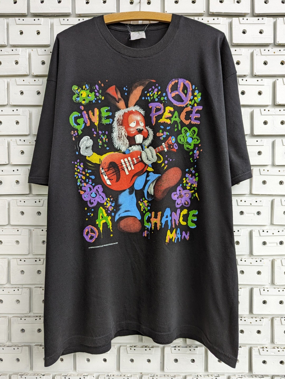 Vintage 1992 the Magic Roundabout T-shirt Dylan Rabbit BBC Children's ...