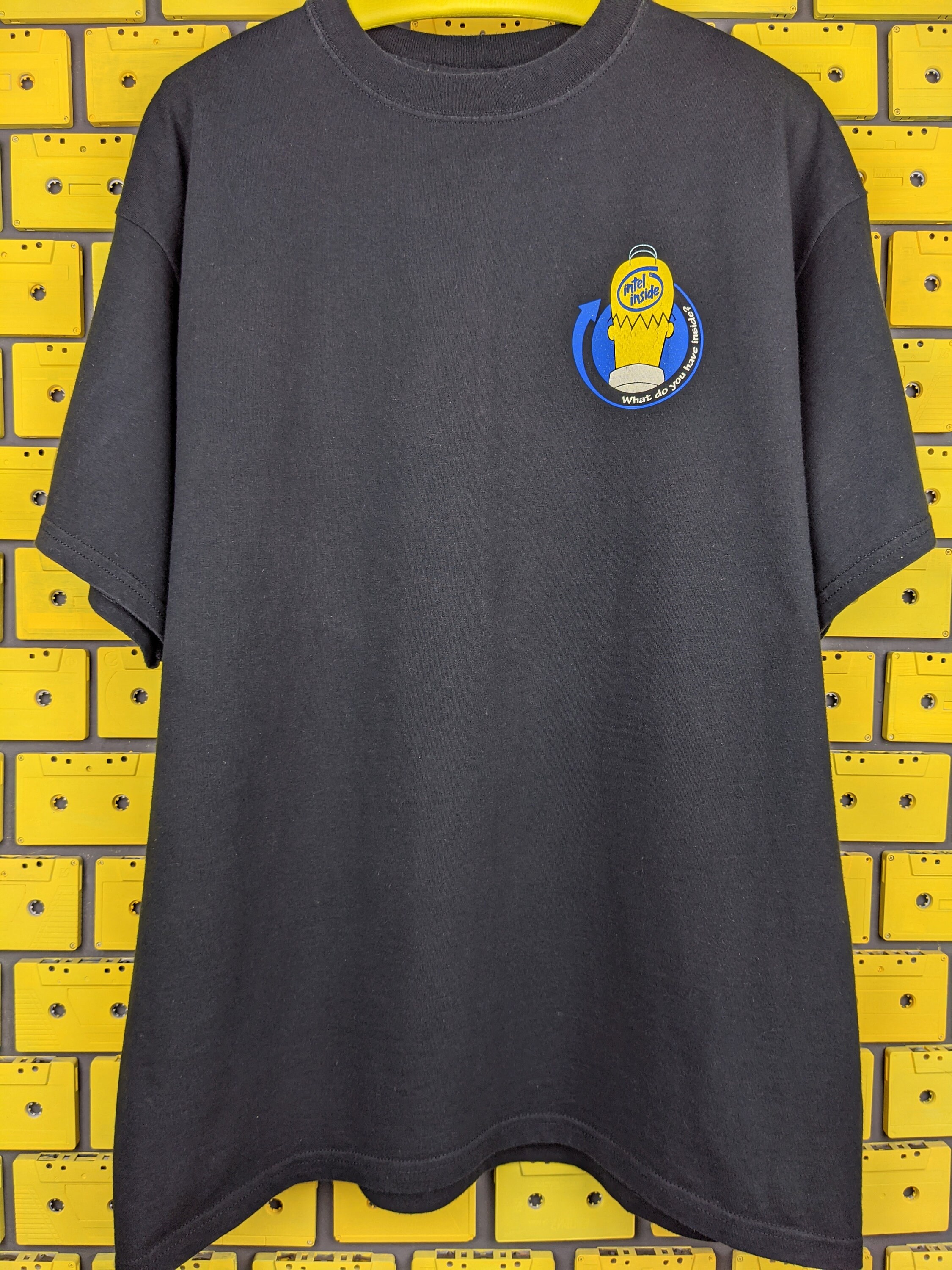 Vintage 1998 the Simpsons T-shirt Homer Simpson Intel Inside Pentium ...