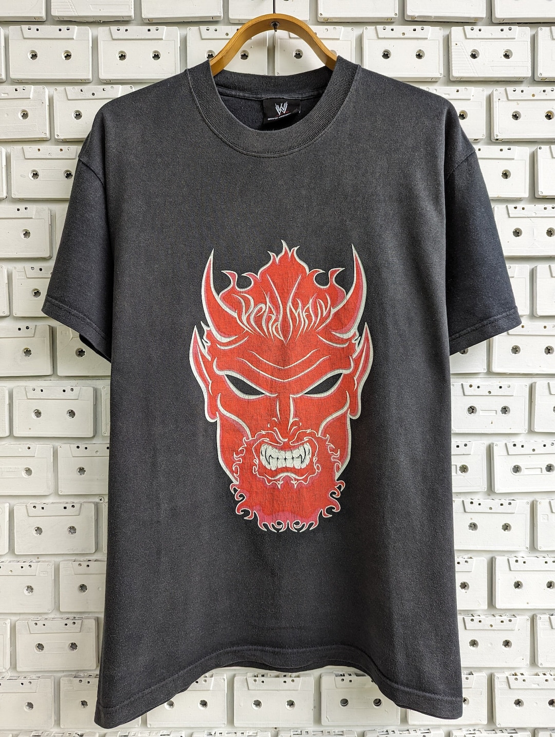 Vintage 00s the Undertaker T-shirt Big Evil Red Devil WWE WWF Wrestling ...