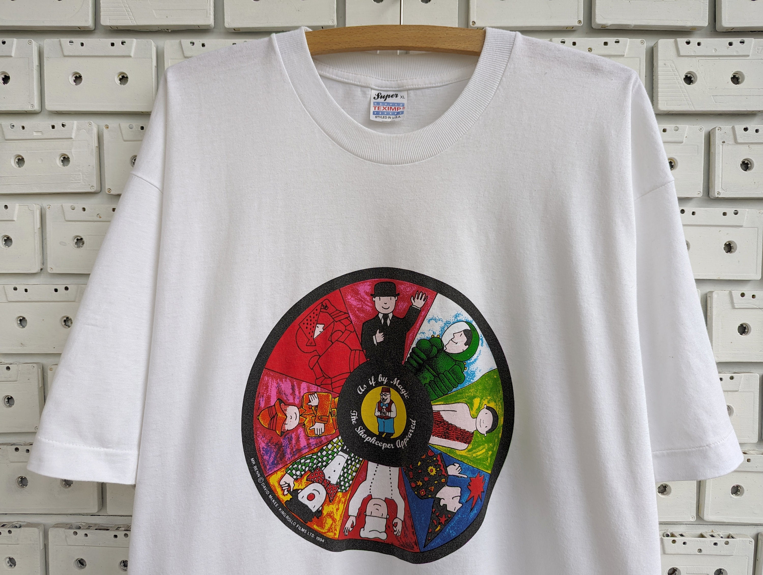 Vintage 1994 Mr Benn T-shirt David Mckee King Rollo Films British ...