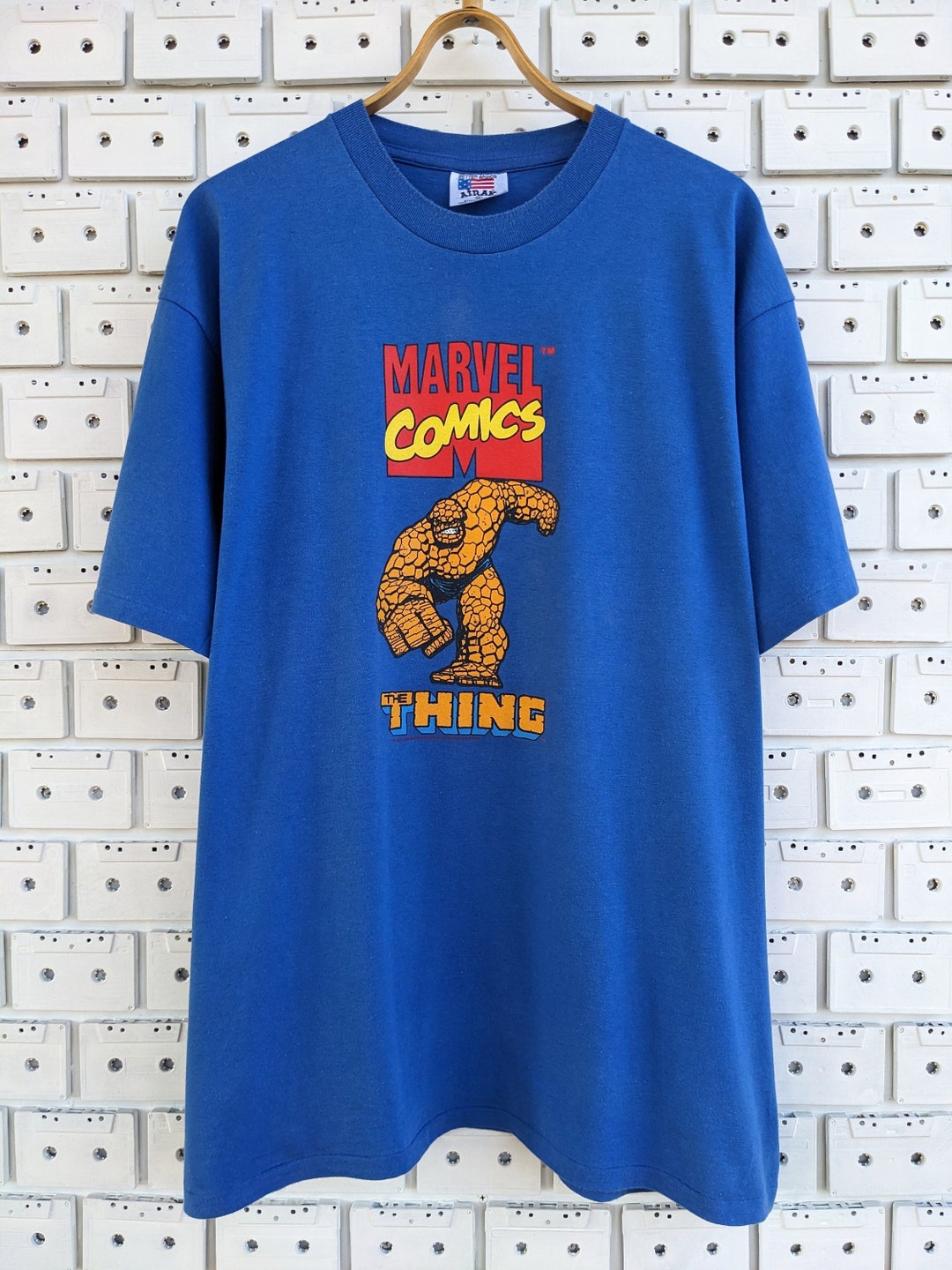 Vintage 1996 the Thing T-shirt Superhero Print Marvel Comics Merch Tee ...
