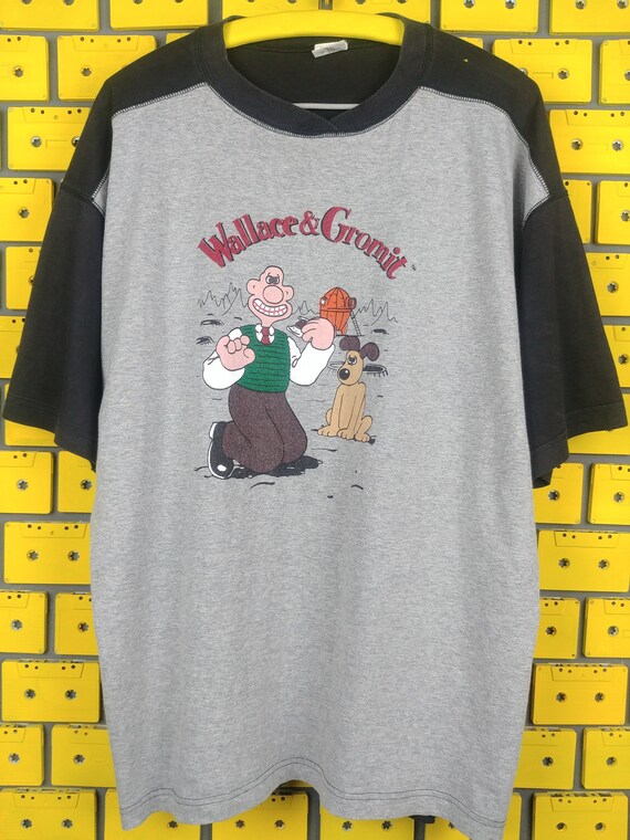 Vintage 80s 90s Wallace and Gromit T-shirt Size L/XL British | Etsy