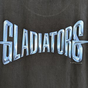 Vintage 1992 Gladiators Logo T-shirt British TV Series LWT Programmes ...