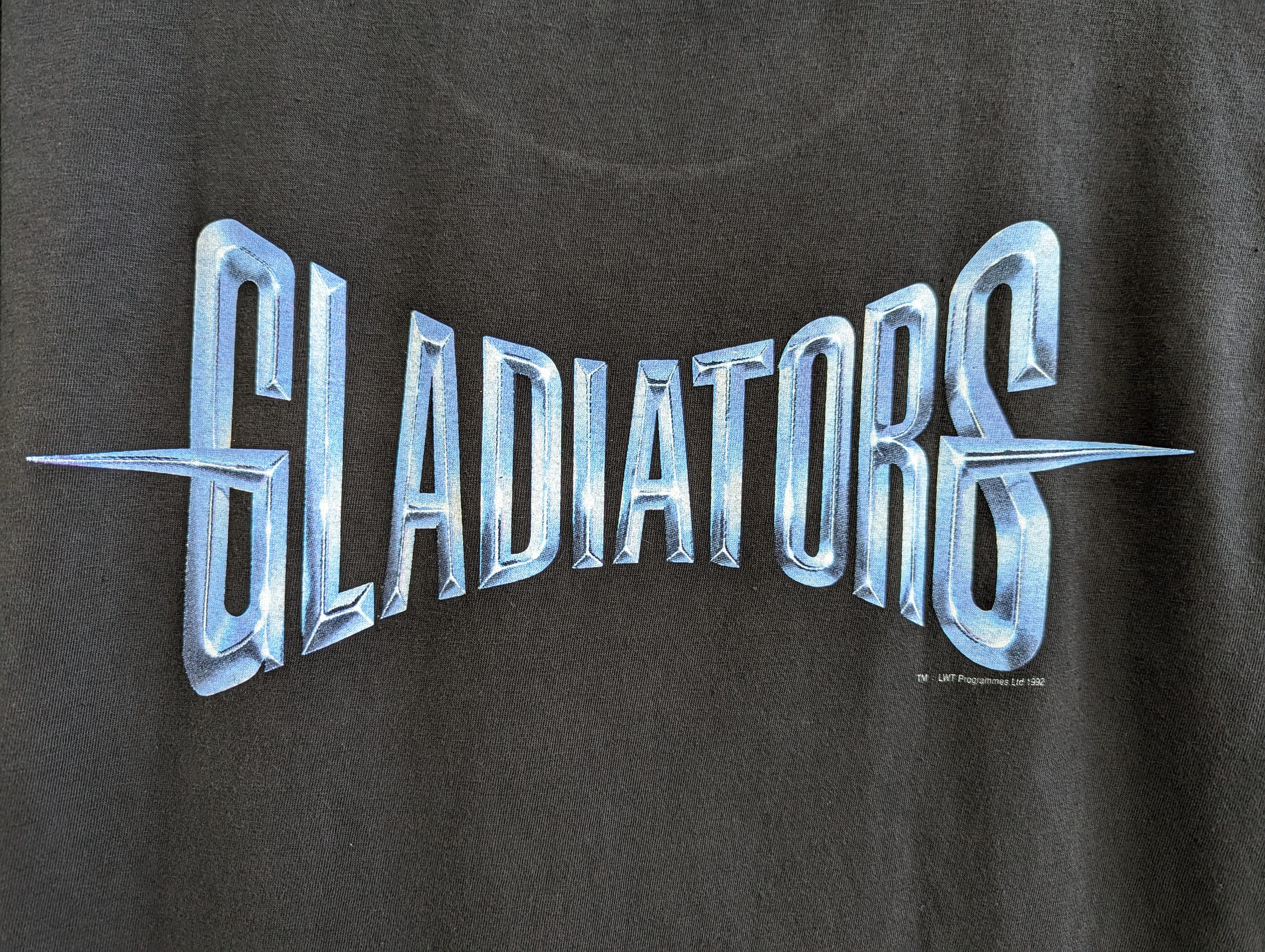 Vintage 1992 Gladiators Logo T-shirt British TV Series LWT - Etsy