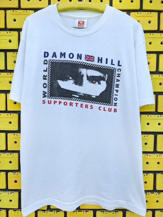 Vintage 1996 Damon Hill T-Shirt F1 Williams Renault … - Gem