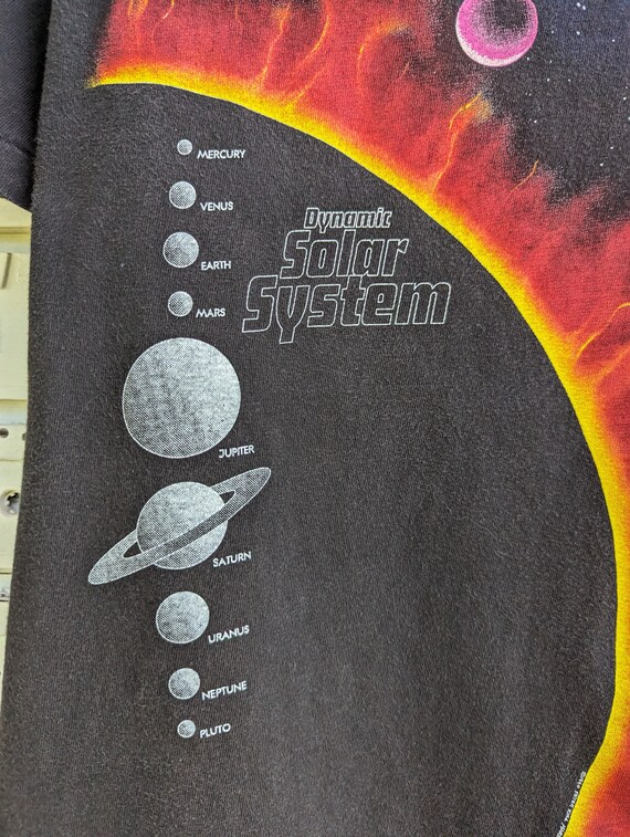 Vintage 1990 Dynamic Solar System T-Shirt Peter Kull … - Gem