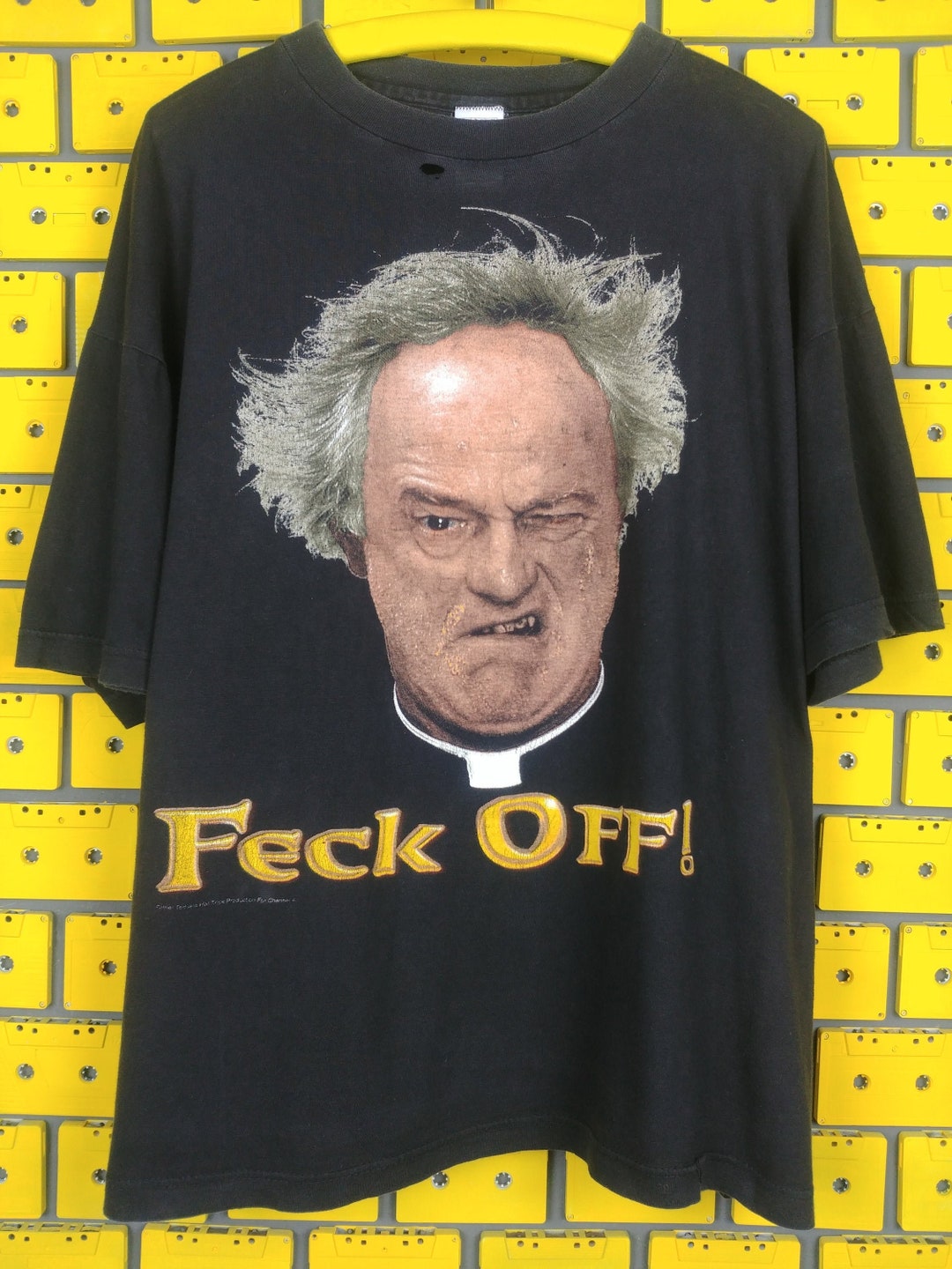 Vintage 1996 Father Ted T-shirt Feck off Jack Hackett British TV Sitcom ...