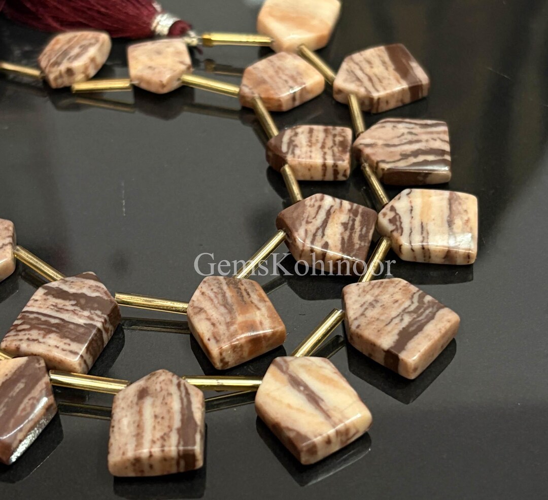 Aragonite Handmade Gate Fancy Shape Beads, for Jewelry Craft, Brown ...