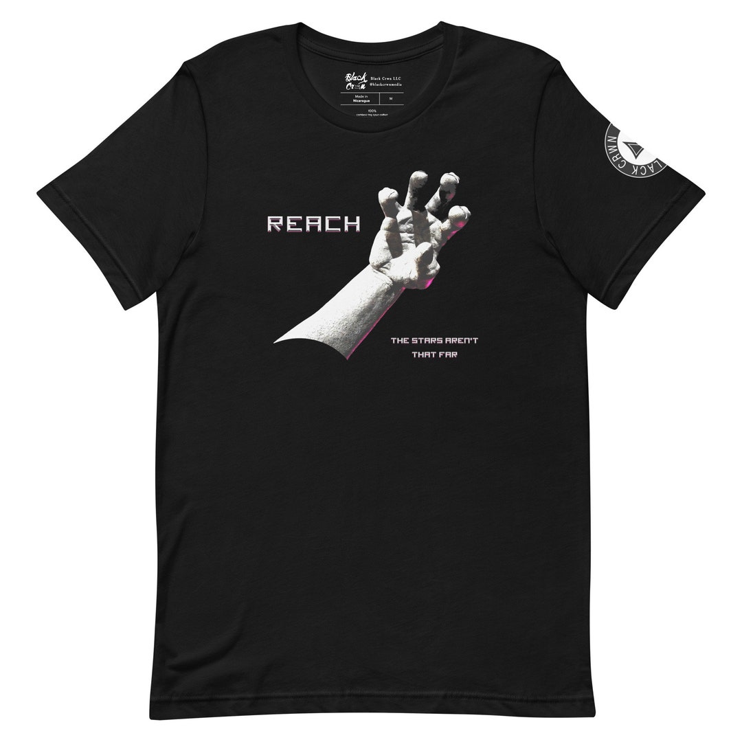 Black Crwn REACH T-shirt - Etsy
