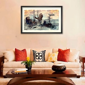 Original Watercolor Led Zeppelin Art / Water Paint Colour Surealism ...