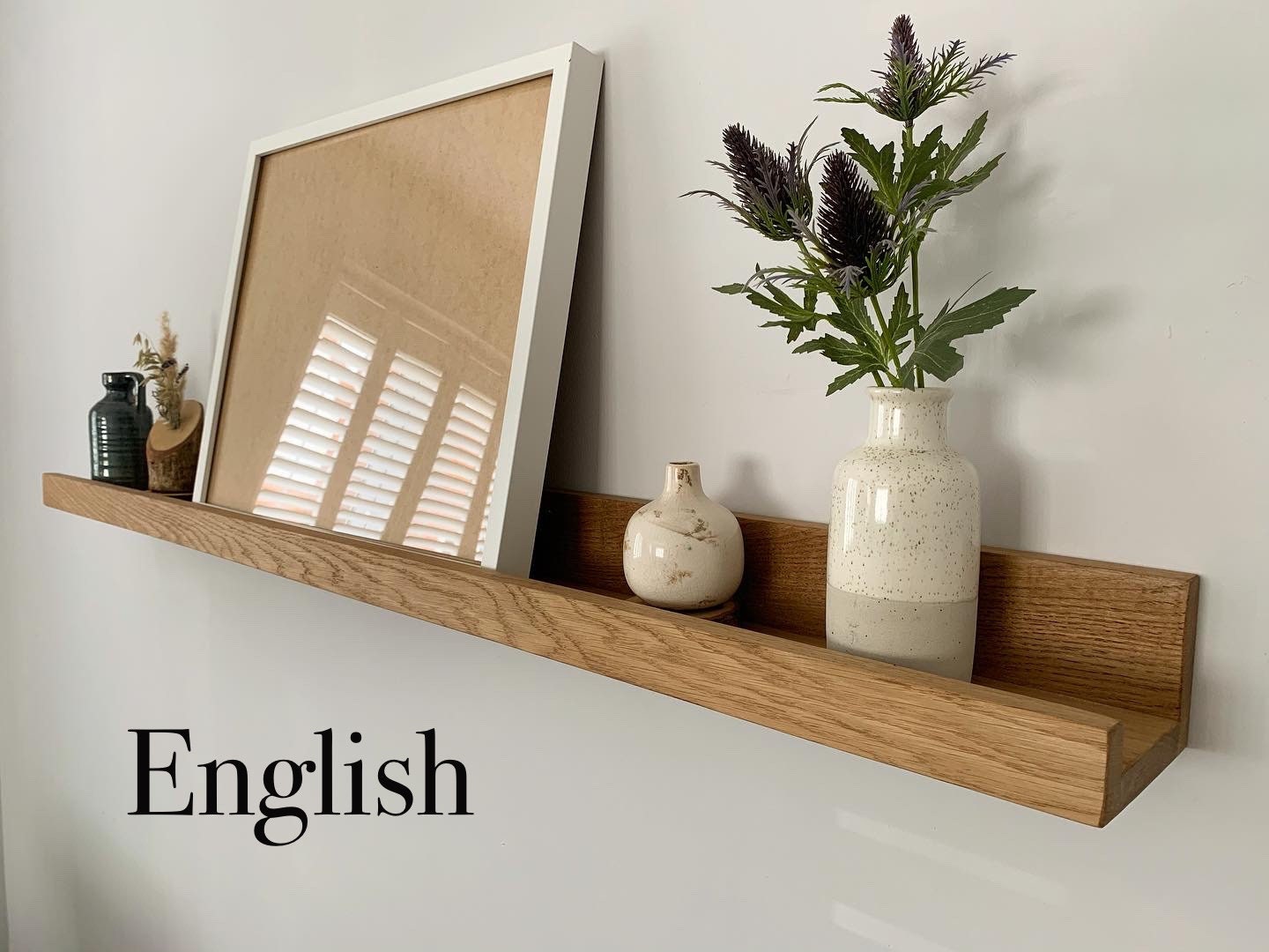 The Oak Picture Ledge — The Woodman's Workshop