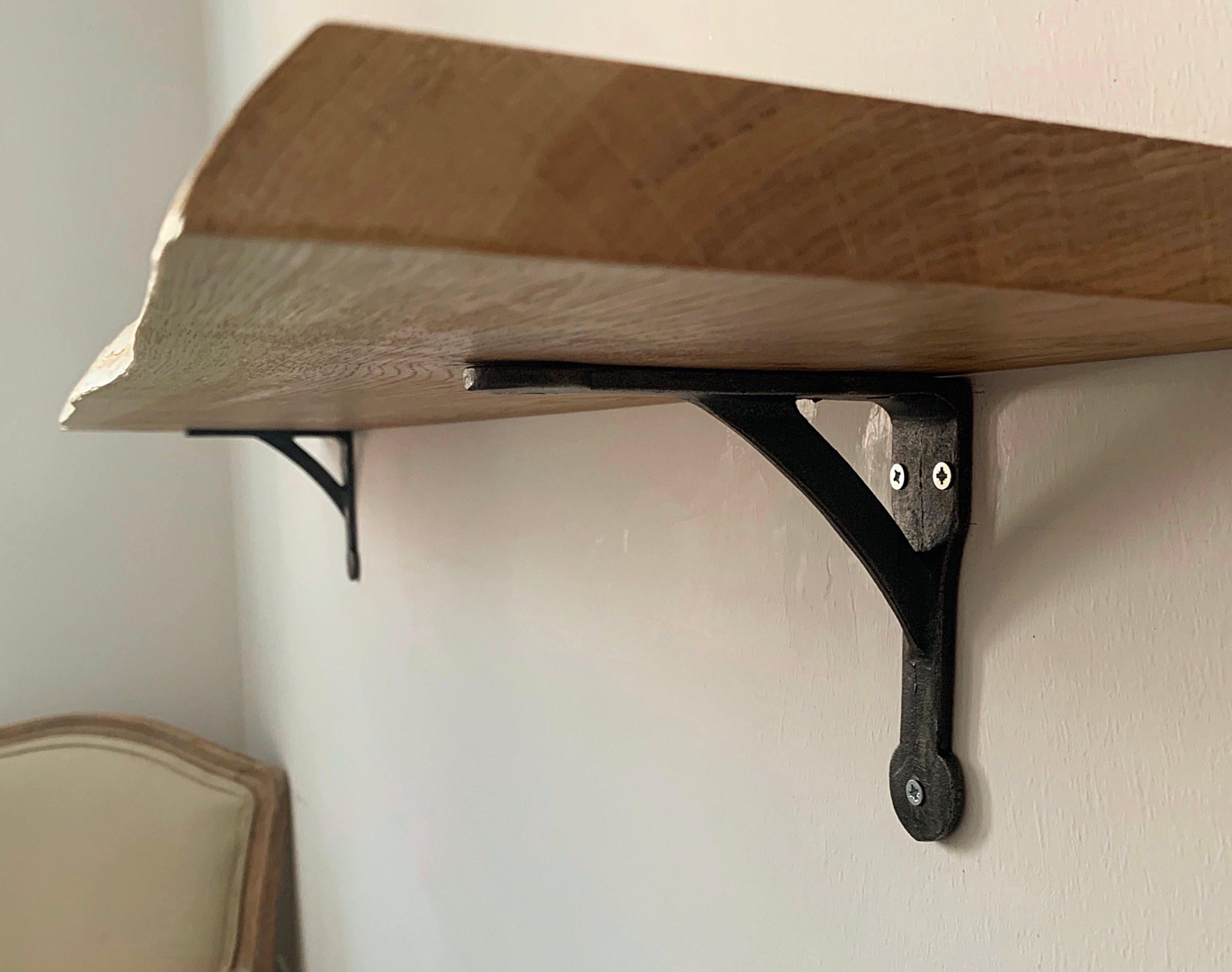 Live Edge Oak Shelf — The Woodman's Workshop
