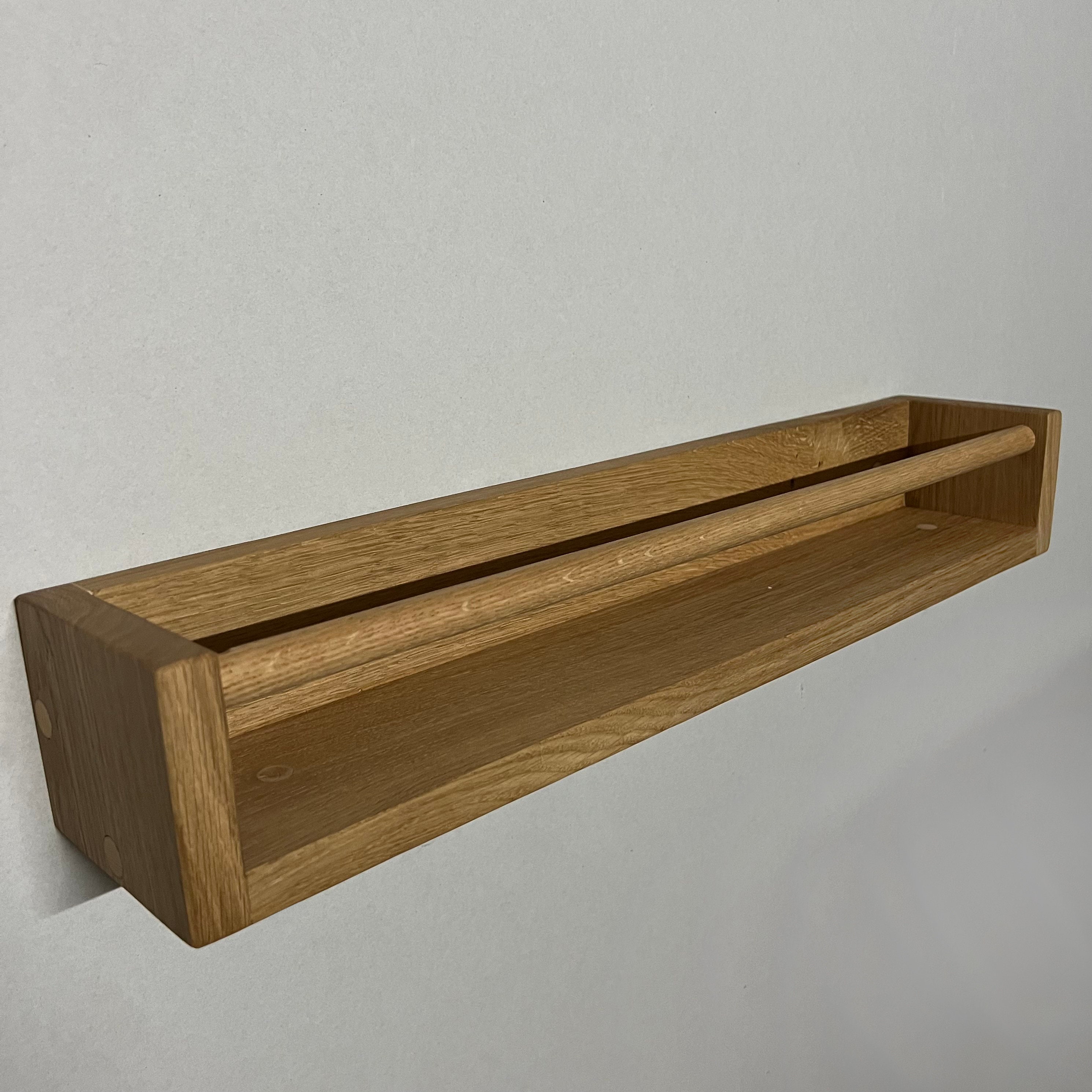 The Oak Book Shelf | Recipe Book Shelf — The Woodman's Workshop