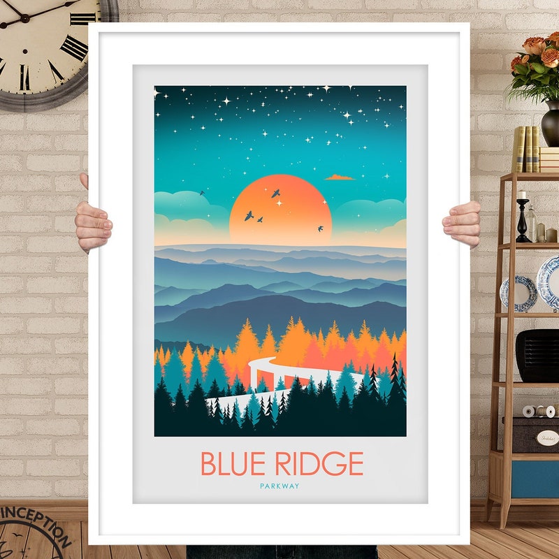 Blue Ridge Mountains Canvas - Etsy