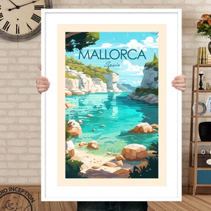 Mallorca Print, Majorca Travel Print, Mallorca Poster, Spain Wall Art ...