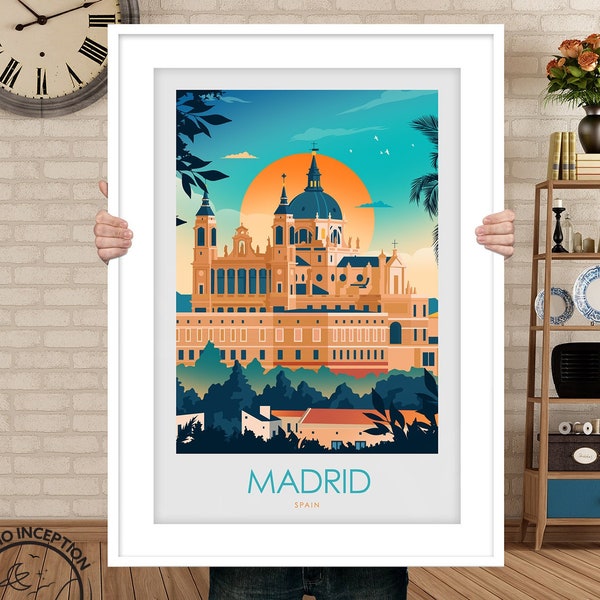 Madrid Travel Poster - Etsy