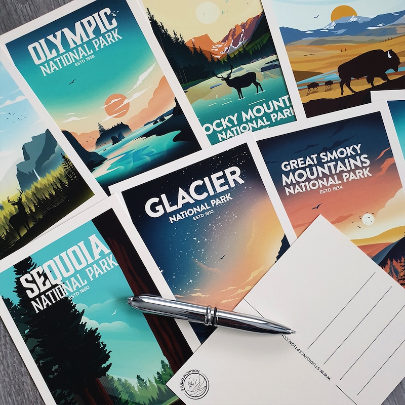 Park Postcard - Etsy
