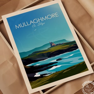 Mullaghmore Classiebawn Castle Co Sligo Travel Print in Traditional ...