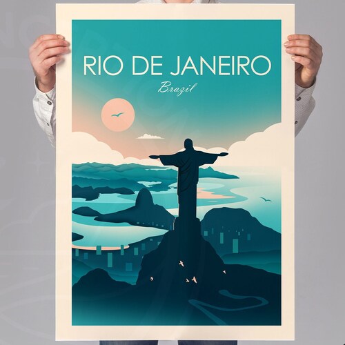 Rio Print Rio De Janeiro Poster Rio Wall Art Print - Etsy