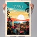 Cebu Print Poster, Philippines Wall Art, Gift, Asia Poster Print, Cebu ...