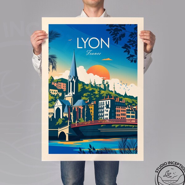 Lyon Poster - Etsy