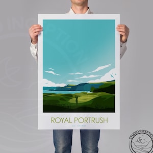 Royal Portrush Ireland Print Golf Print Ireland Poster Travel Poster ...