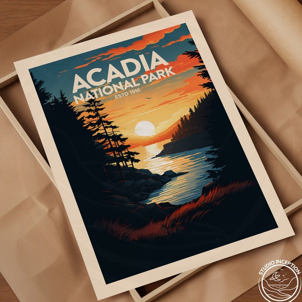 Acadia Print - Etsy