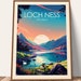 Loch Ness Travel Print Loch Ness Poster Scotland Home Decor Loch Ness ...