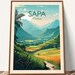 Sapa Art Print Sa Pa Travel Poster Vietnam Art Sapa Wall Art Asia ...