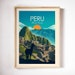Machu Picchu Peru Print Peru Travel Poster Cusco Print | Etsy